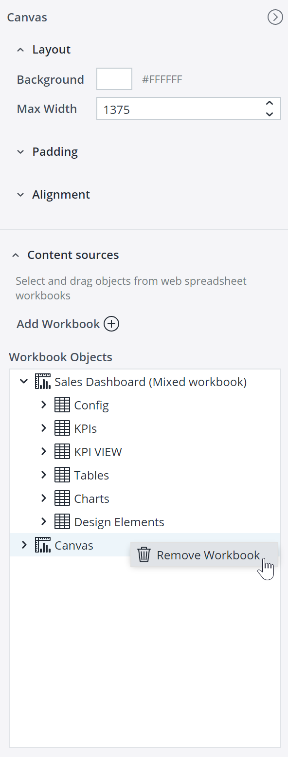 Adding Components to a Canvas